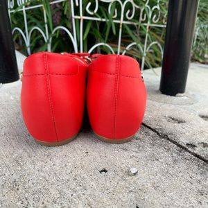 Soft Step | Shoes | Comfy Round Toe Flat With Small Heel In Red | Poshmark